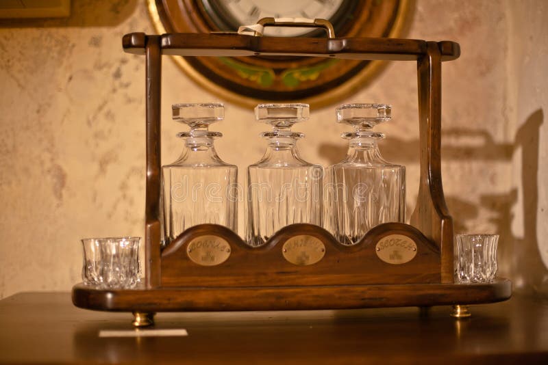 Vintage Kitchen Set for Alcohol Stock Image - Image of drink, decor ...