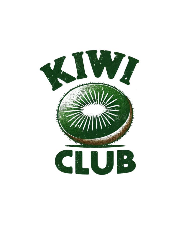 Vintage Kiwi Club Sublimation Stock Illustration - Illustration of citrus, farm: 377490342