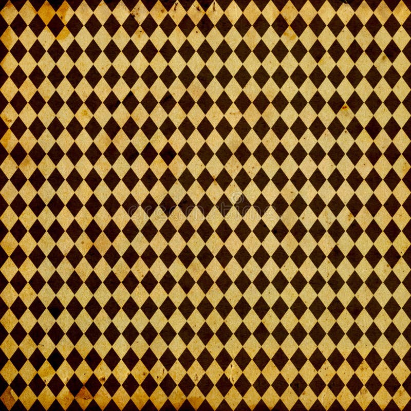 Vintage Kraft Style Spooky Diamond Pattern Halloween Background Stock ...