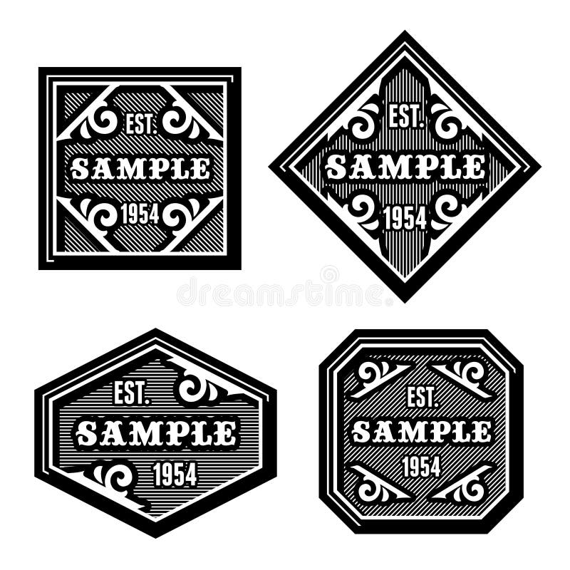 Vintage label stock vector. Illustration of drawing, element - 28838144