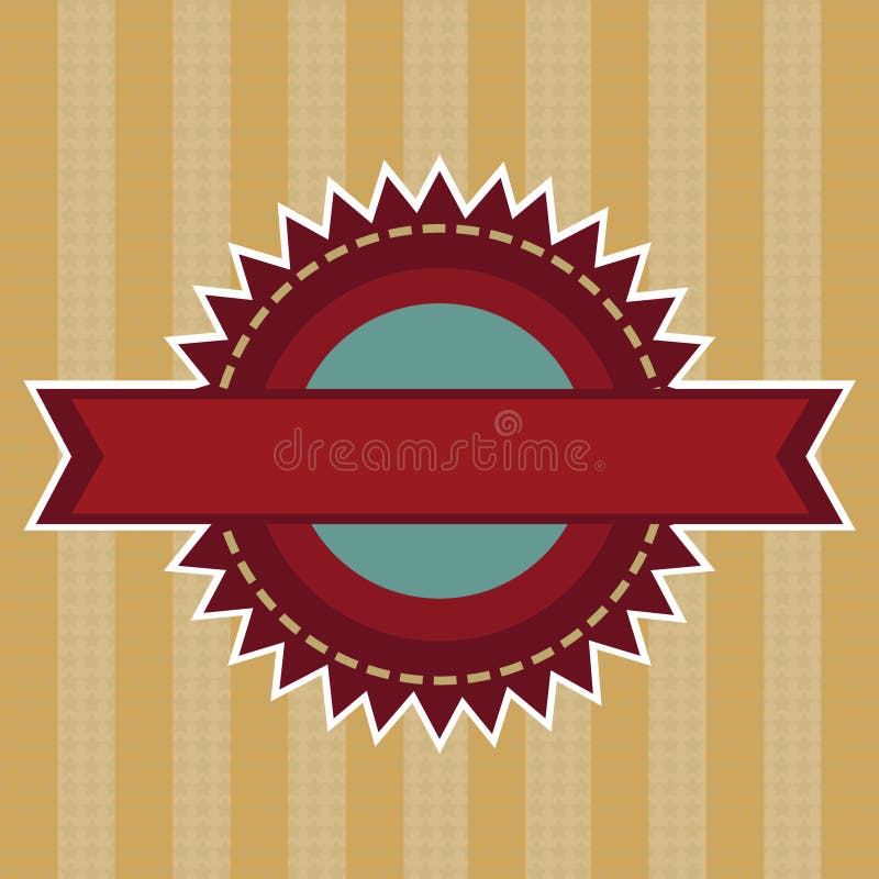 Vintage Label with Banner. Vector Illustration Decorative Design Stock ...