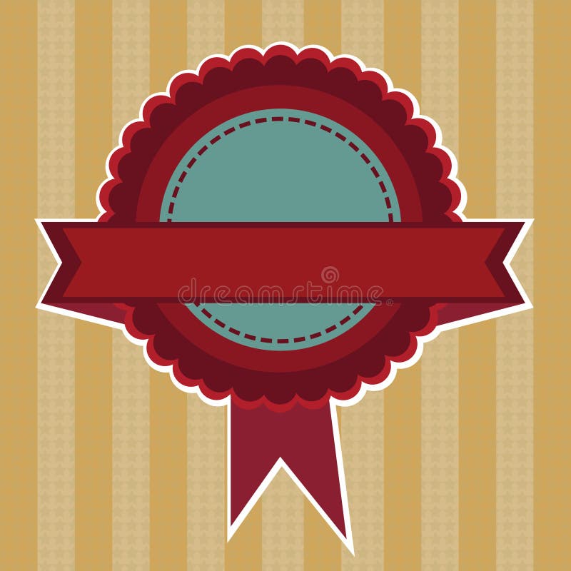Vintage Label with Banner. Vector Illustration Decorative Design Stock ...
