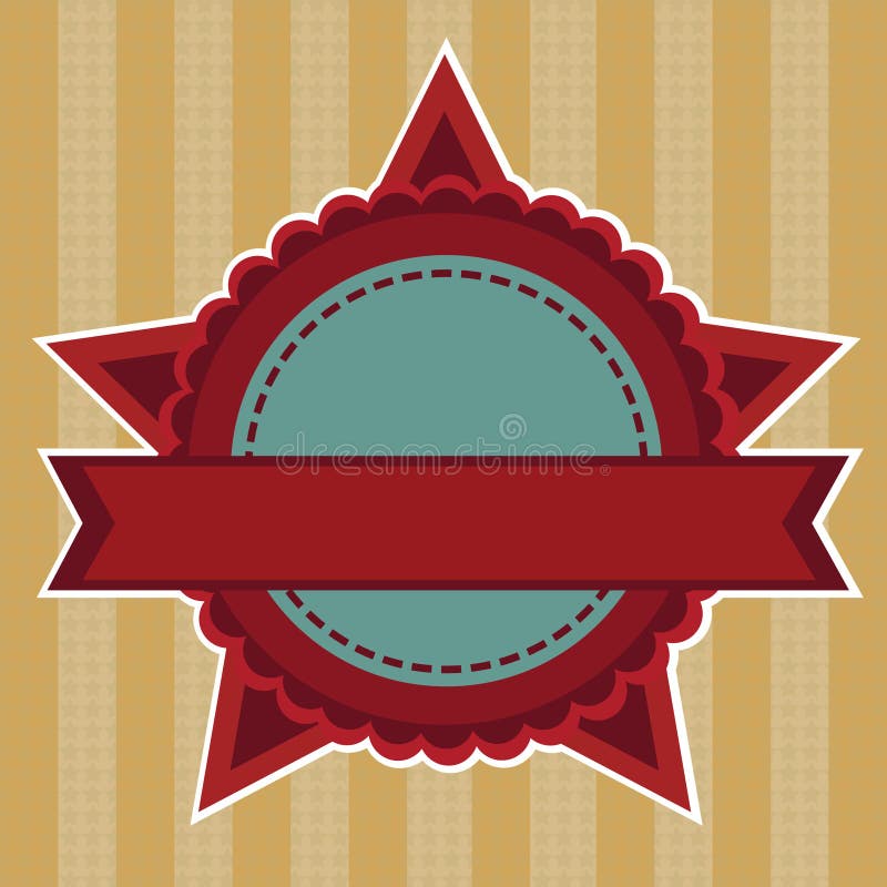 Vintage Label with Banner. Vector Illustration Decorative Design Stock ...