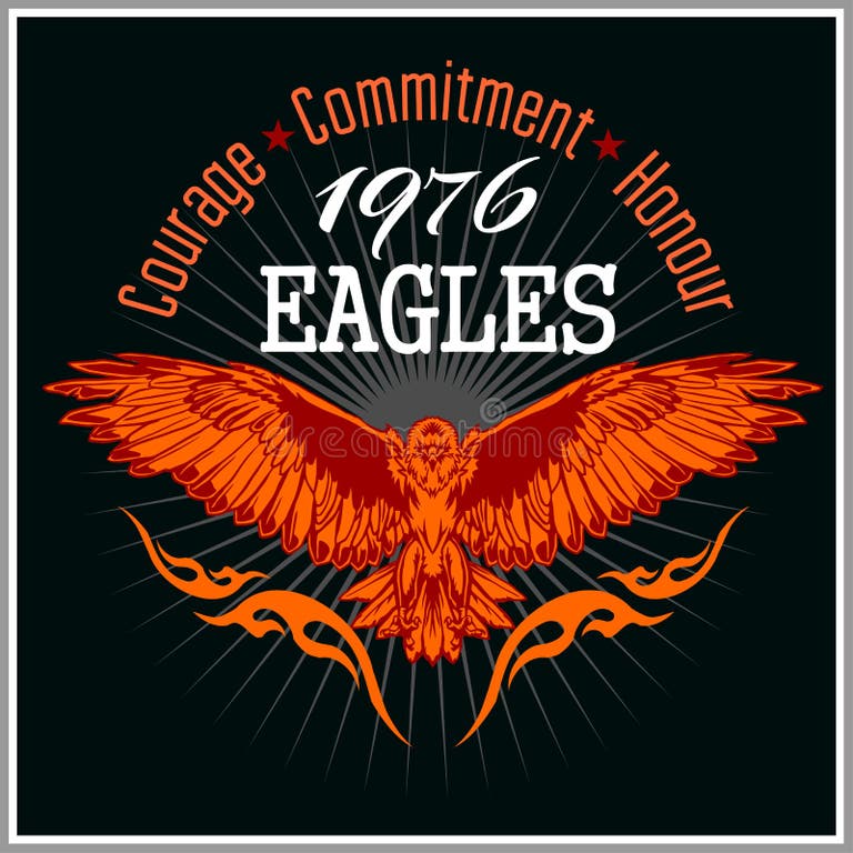 Vintage Label Eagle - Retro Emblem Stock Vector - Illustration of bird ...