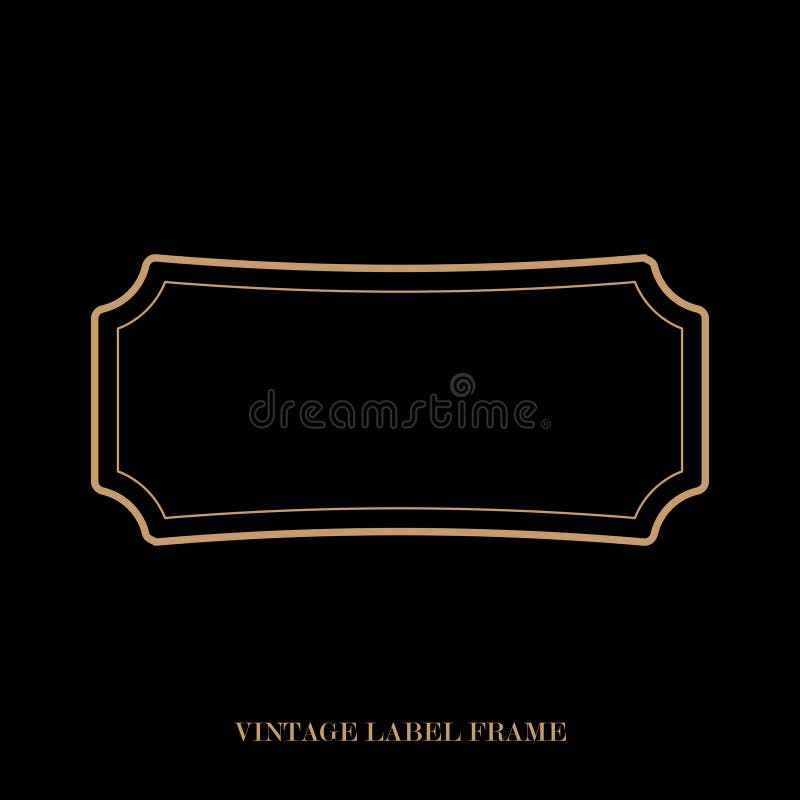 Vintage Label Frame, Decorative Vintage Borders, Logo Design Frame ...