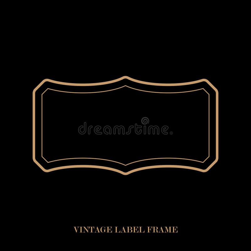 Vintage Label Frame, Decorative Vintage Borders, Logo Design Frame ...