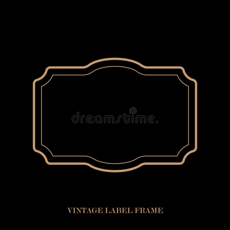 Vintage Label Frame, Decorative Vintage Borders, Logo Design Frame ...