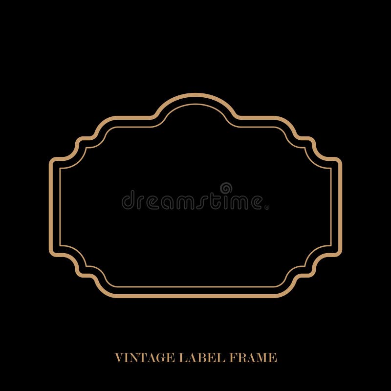 Vintage Label Frame, Decorative Vintage Borders, Logo Design Frame ...