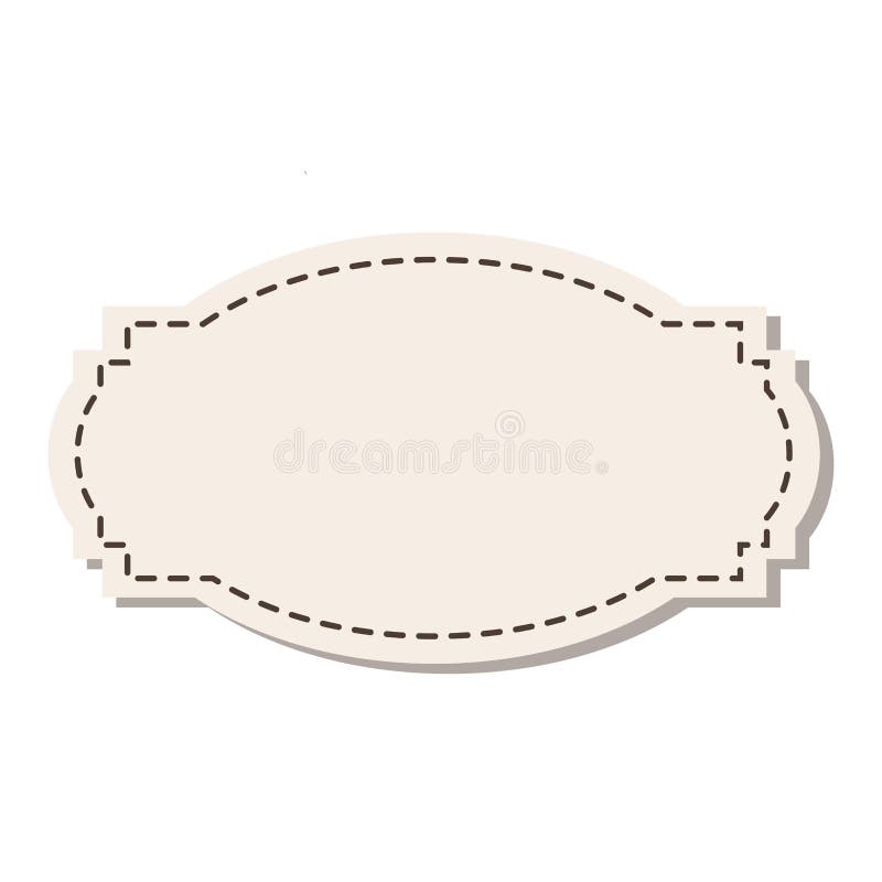 Vintage Label Frame. Old Frame Shape, Decorative Label and Retro Shape ...