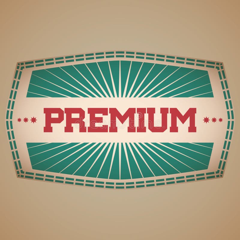 Vintage Label. Vector Illustration Decorative Background Design Stock ...