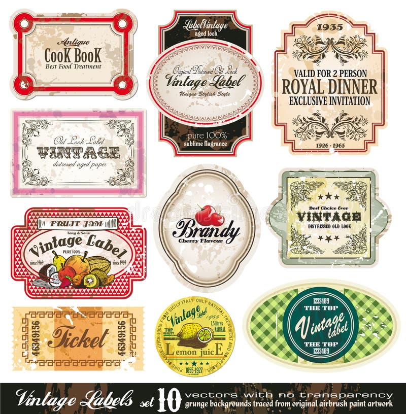74+ Vintage labels collection Free Stock Photos - StockFreeImages