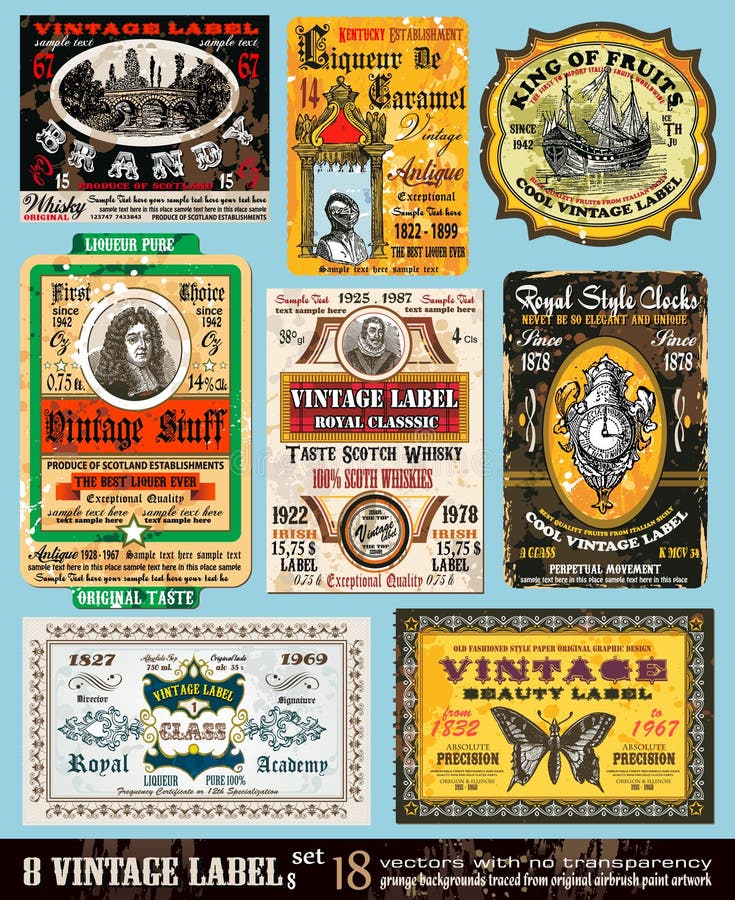 74+ Vintage labels collection Free Stock Photos - StockFreeImages