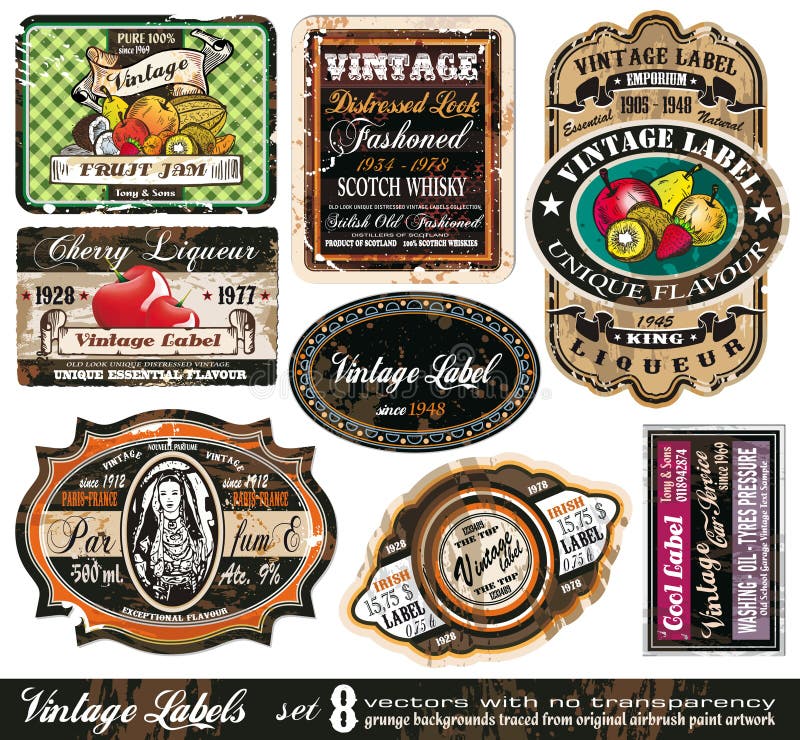 74+ Vintage labels collection Free Stock Photos - StockFreeImages
