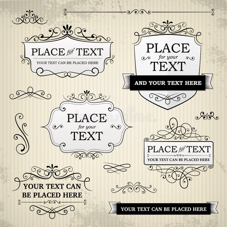 Scroll Labels Stock Illustrations – 4,184 Scroll Labels Stock ...