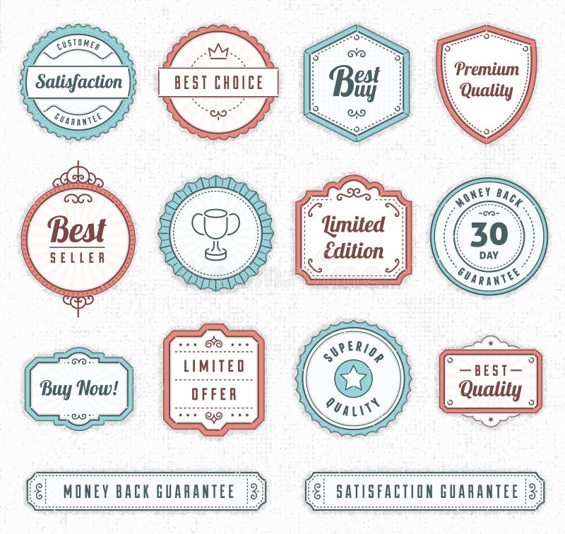 Retro Labels stock vector. Illustration of label, decoration - 52811816