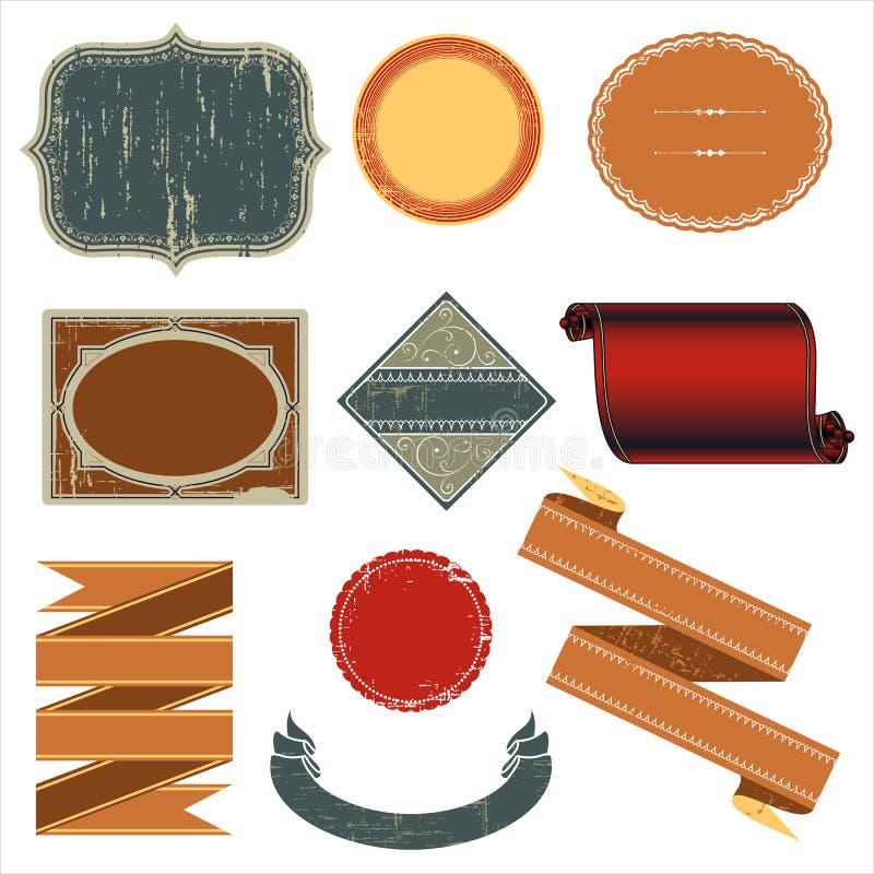 Vintage Labels stock vector. Illustration of backdrop - 51865085