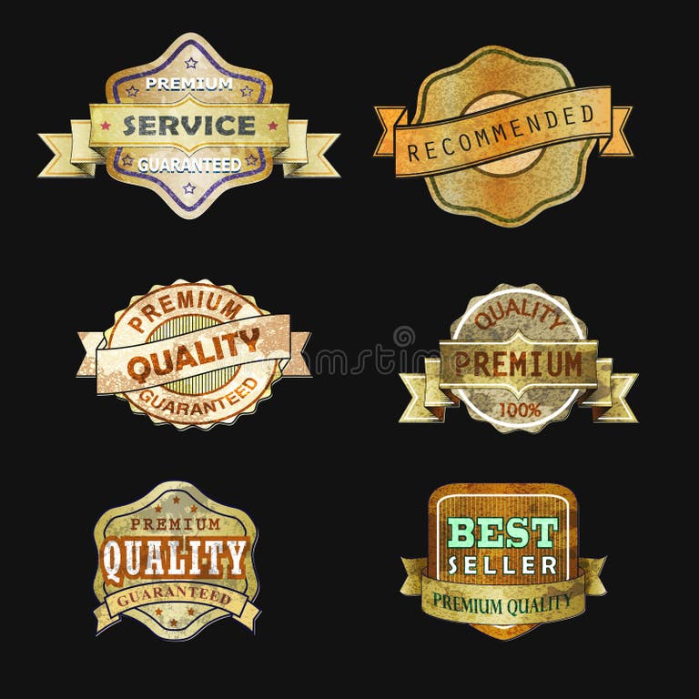 Vintage lable03 stock vector. Illustration of money, guaranteed - 43333905