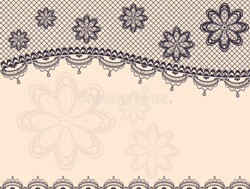 Vintage lace background stock illustration. Illustration of frame ...