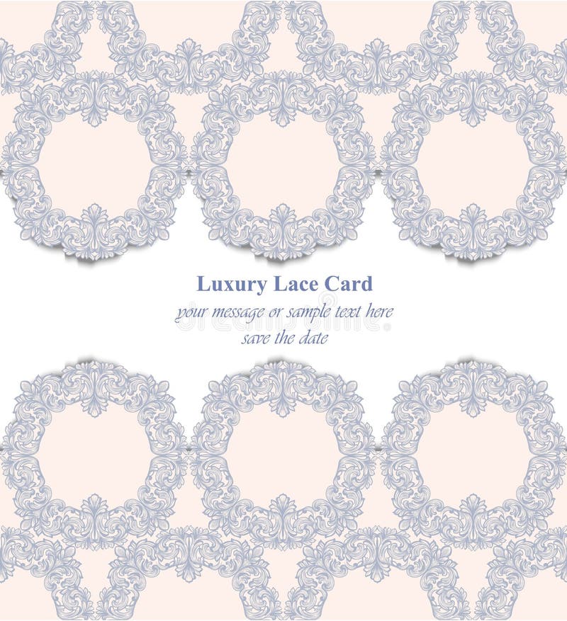 Vintage Lace Banner Poster Background Vector Illustration Stock Vector ...