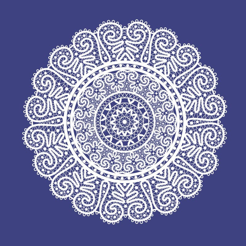 Vintage Lace Doily stock vector. Illustration of lace - 32488479