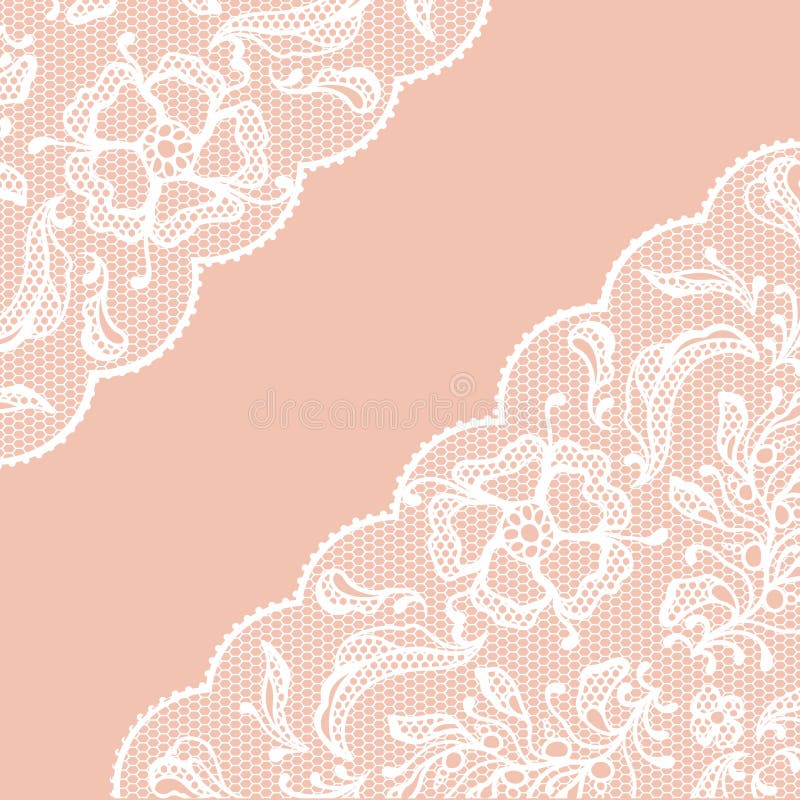 Vintage Lace Background, Ornamental Flowers Stock Vector - Illustration ...