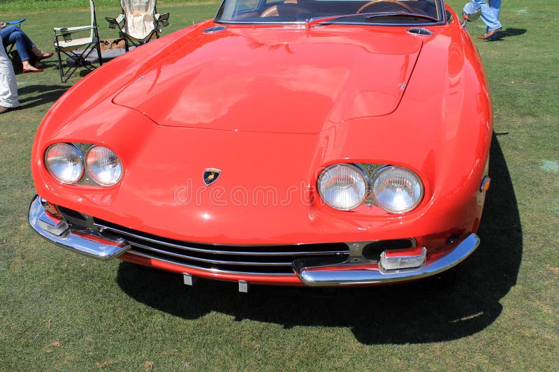 Vintage Lamborghini Front End Editorial Photography - Image of icon ...