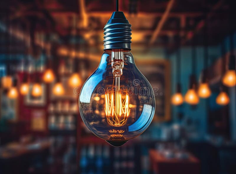 Vintage Lamp Decorative in Home. Created with Generative AI Technology ...