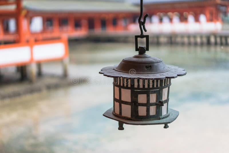 Vintage Lamp Japanese Style Stock Photo - Image of classic, dark: 74481398