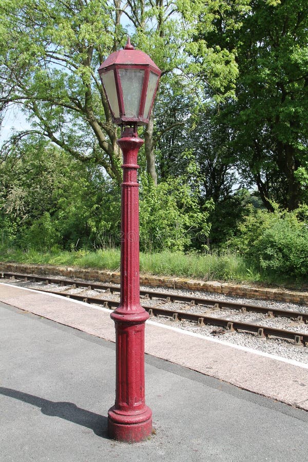 Vintage Lamp Post. stock image. Image of bulb, standard - 96135203