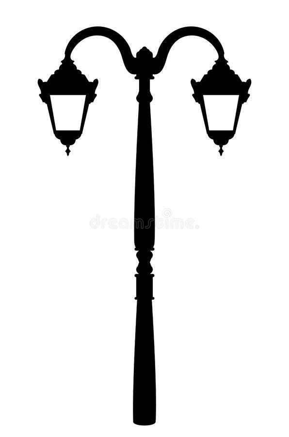 Victorian Lamp Post Clip Art