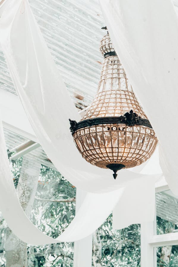 Vintage Lamp in the Room , Decorated Lamps Stock Photo - Image of glass ...