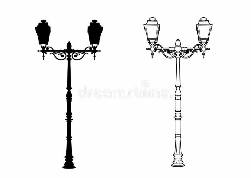 Street Lamp Shade Stock Illustrations – 166 Street Lamp Shade Stock ...