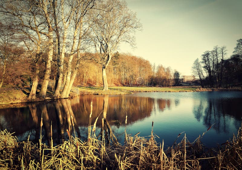 Vintage landscape. stock image. Image of retro, impression - 49946133