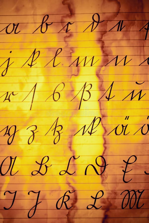 Vintage Latin Alphabet Background Stock Image - Image of alphabet ...