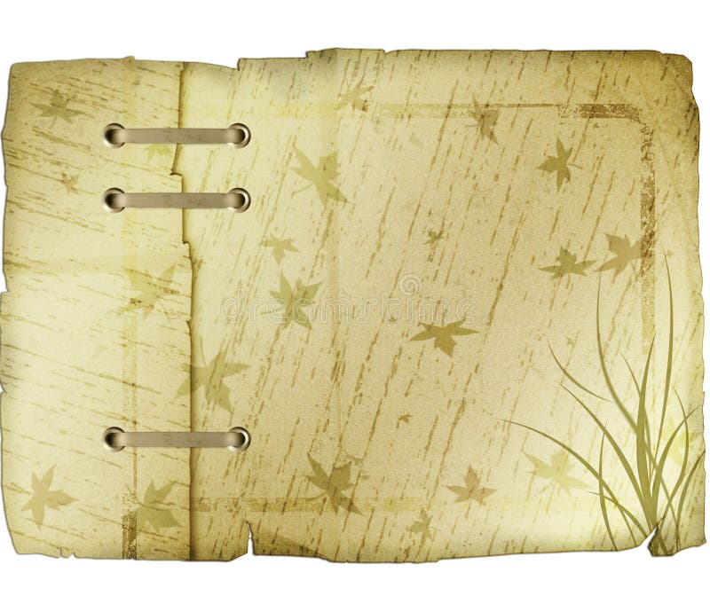Vintage Leaf Pattern Paper stock illustration. Illustration of rivots ...