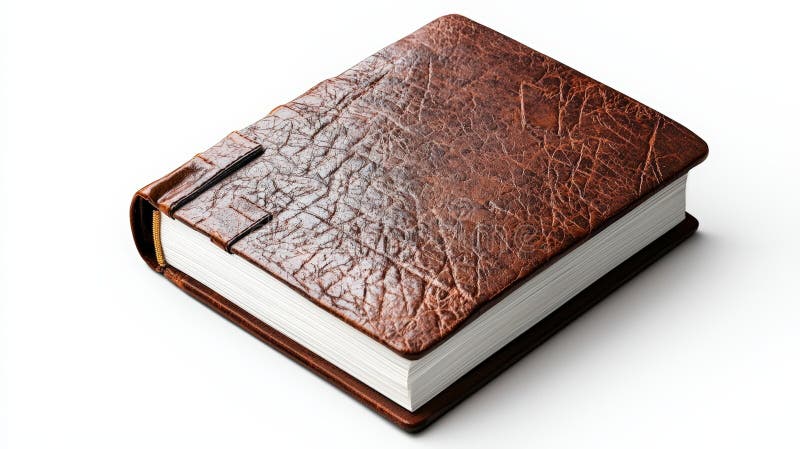 A Vintage Leatherbound Book with a Textured Cover Perfect for Capturing ...
