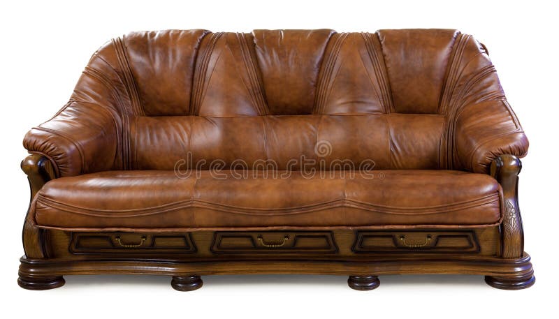 Vintage leather sofa stock photo. Image of clothing, furniture - 22141870