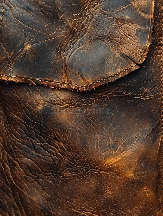 Vintage Leather Texture with Natural Patina Stock Image - Image of ...