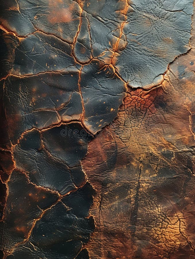 Vintage Leather Texture with Natural Patina Stock Photo - Image of ...