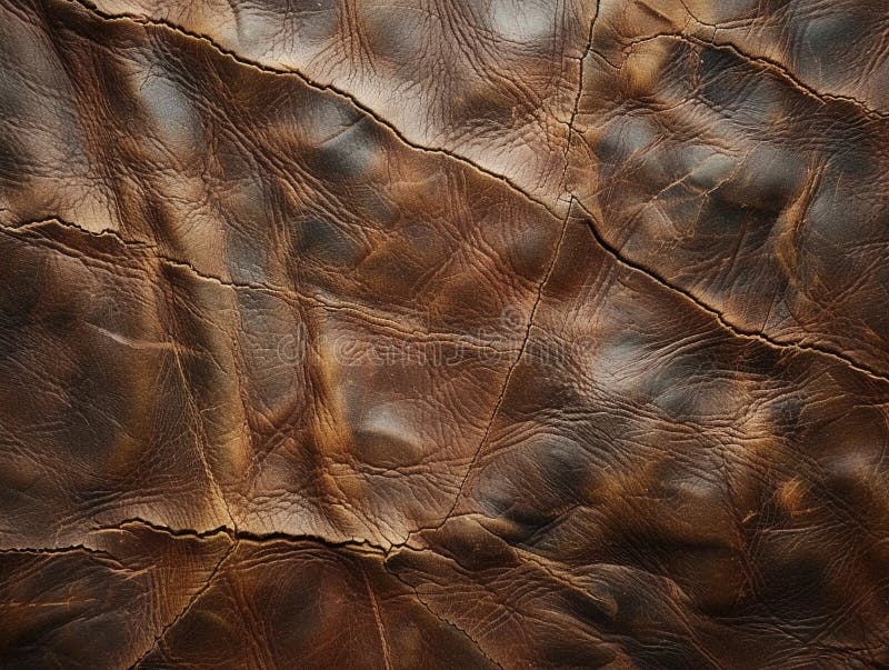 Vintage Leather Texture with Natural Patina Stock Photo - Image of ...