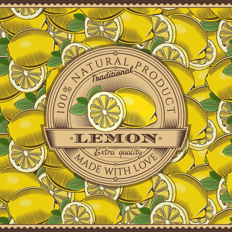 Vintage Lemon Label Stock Illustrations – 4,170 Vintage Lemon Label ...