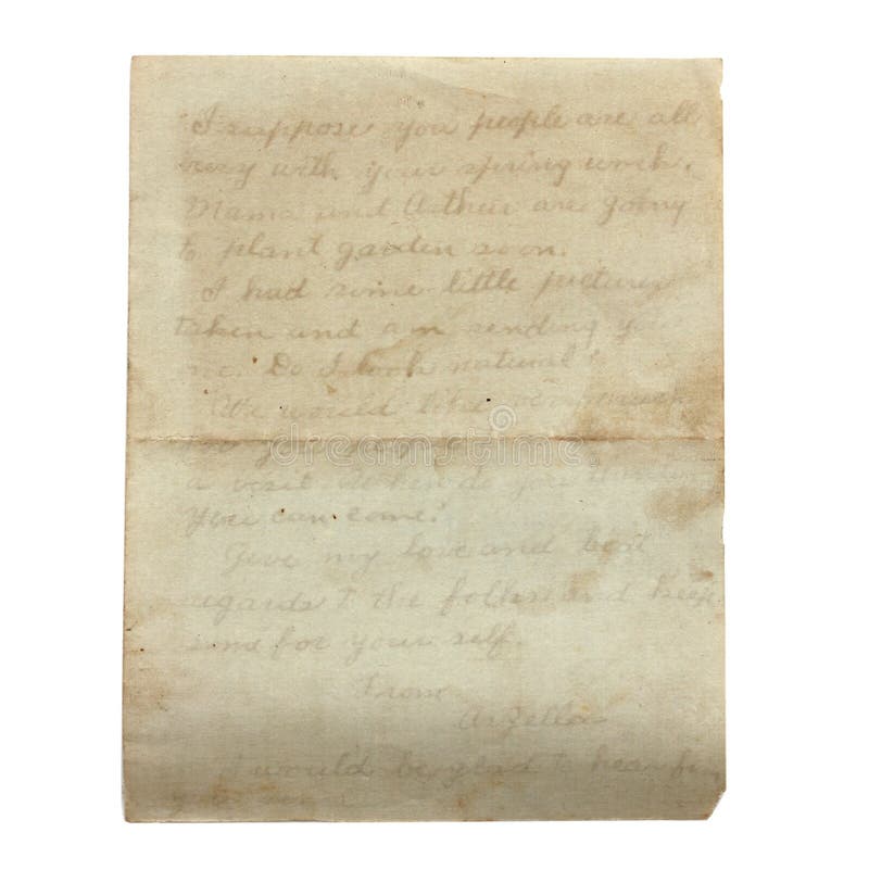 Vintage Letter Picture. Image: 14334395