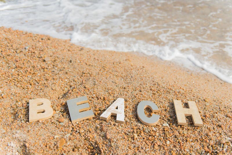 Vintage Letters at the Beach Stock Photo - Image of travel, summertime ...