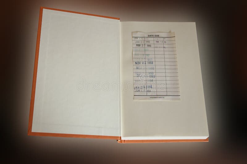 Library Checkout Card Template