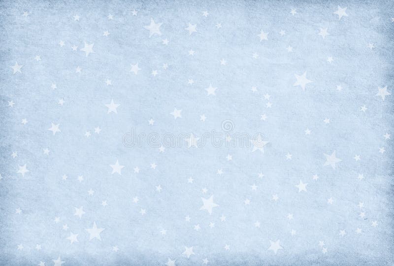 Vintage Light Blue Paper Decorated with Stars Stock Image - Image of ...