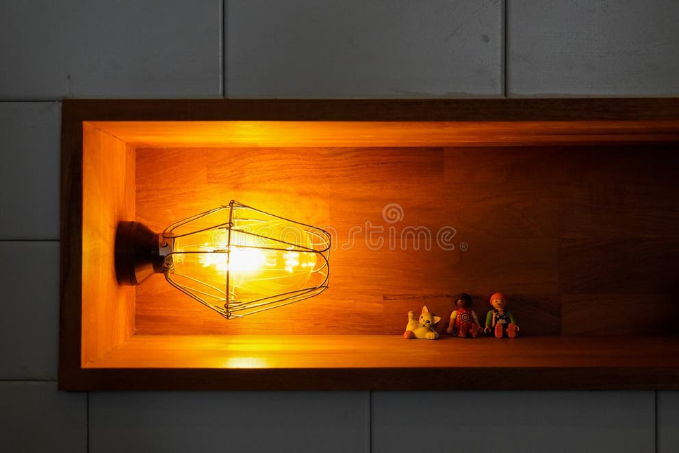 Vintage Light Bulb at a Cafe Stock Photo - Image of solution, style ...