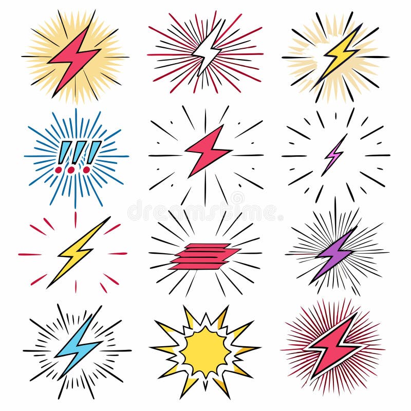 Dynamic Thunder Illustrations Stock Illustrations – 19 Dynamic Thunder ...