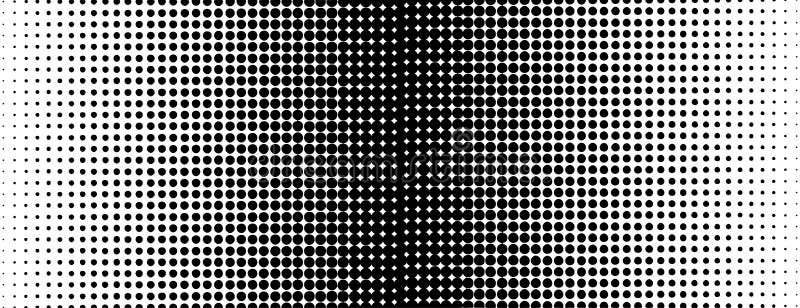 Vintage Linear with Halftone. Abstract Halftone Texture. Round Abstract ...