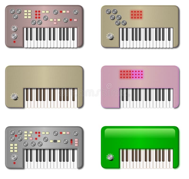 Retro Keyboard stock illustration. Illustration of technology - 8696140