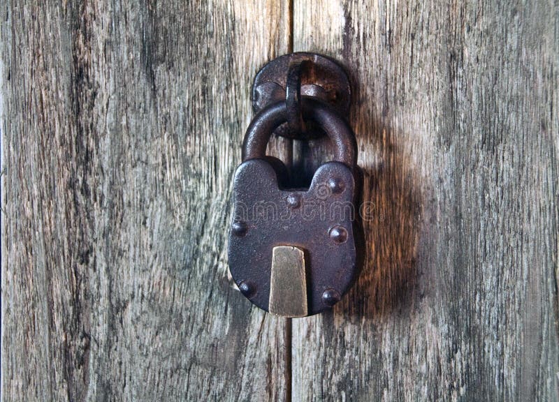 Vintage Lock stock photo. Image of door, shingle, antique - 37988342